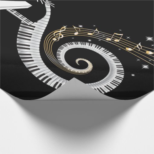 Surreal Piano Keyboard Wrapping Paper | Zazzle