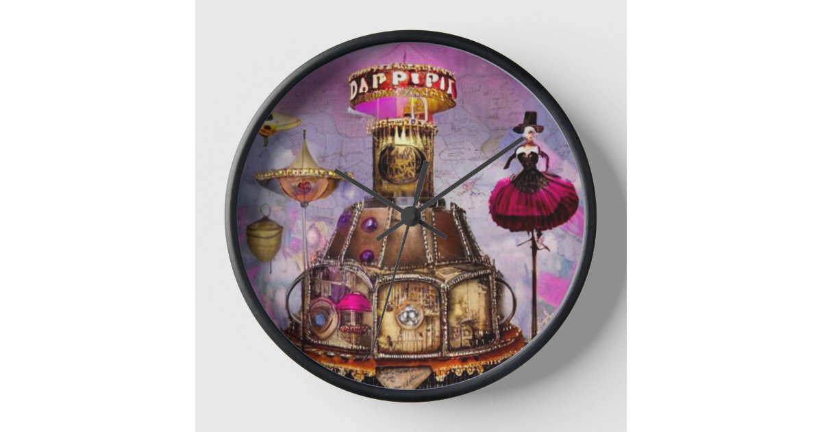Surreal Steampunk Circus Ringmaster Clock | Zazzle