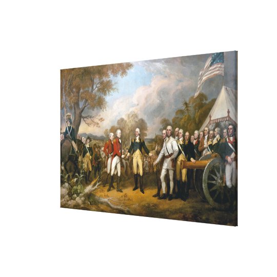 SURRENDER OF GENERAL BURGOYNE by John Trumbull Canvas Print | Zazzle.com