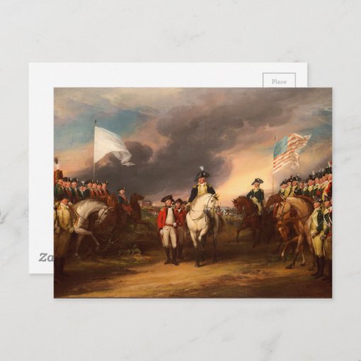 Surrender of Lord Cornwallis by John Trumbull 1820 Postcard | Zazzle