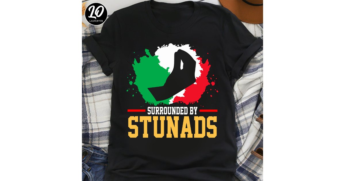 Surrounded By Stunads Hand Gesture Funny Italian T-Shirt | Zazzle