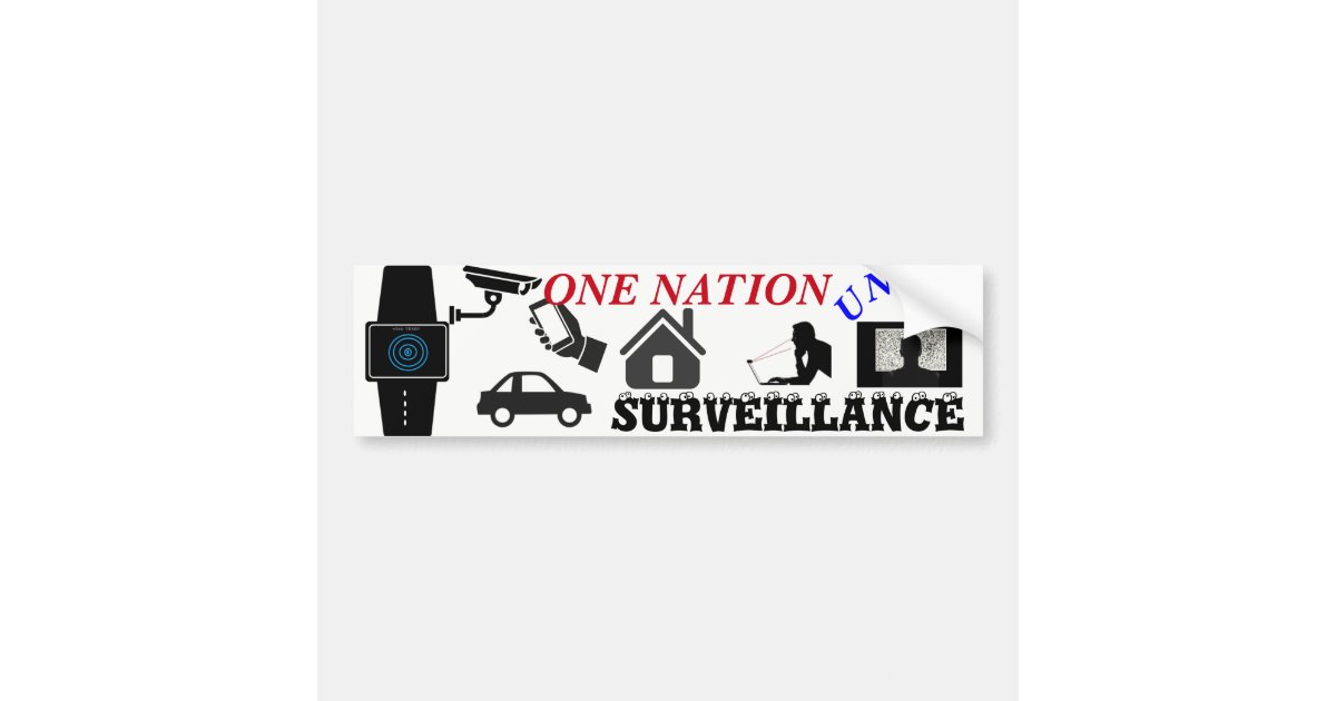 surveillance bumper sticker | Zazzle