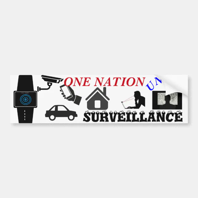surveillance bumper sticker | Zazzle