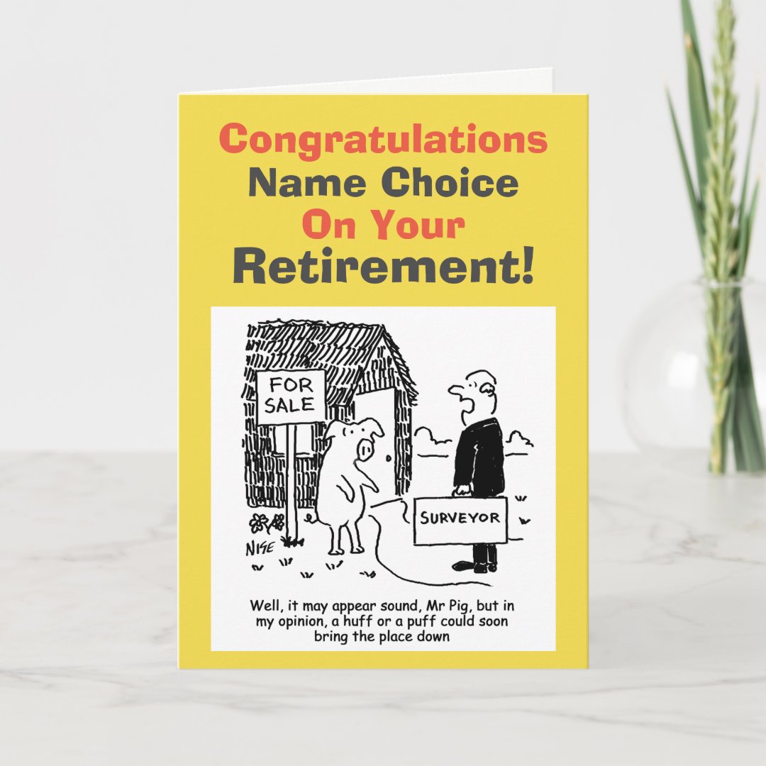 Surveyor Retirement Card | Zazzle