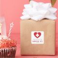 Survival Kit Personalized Favor Square Sticker | Zazzle