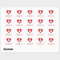 Survival Kit Personalized Favor Square Sticker | Zazzle