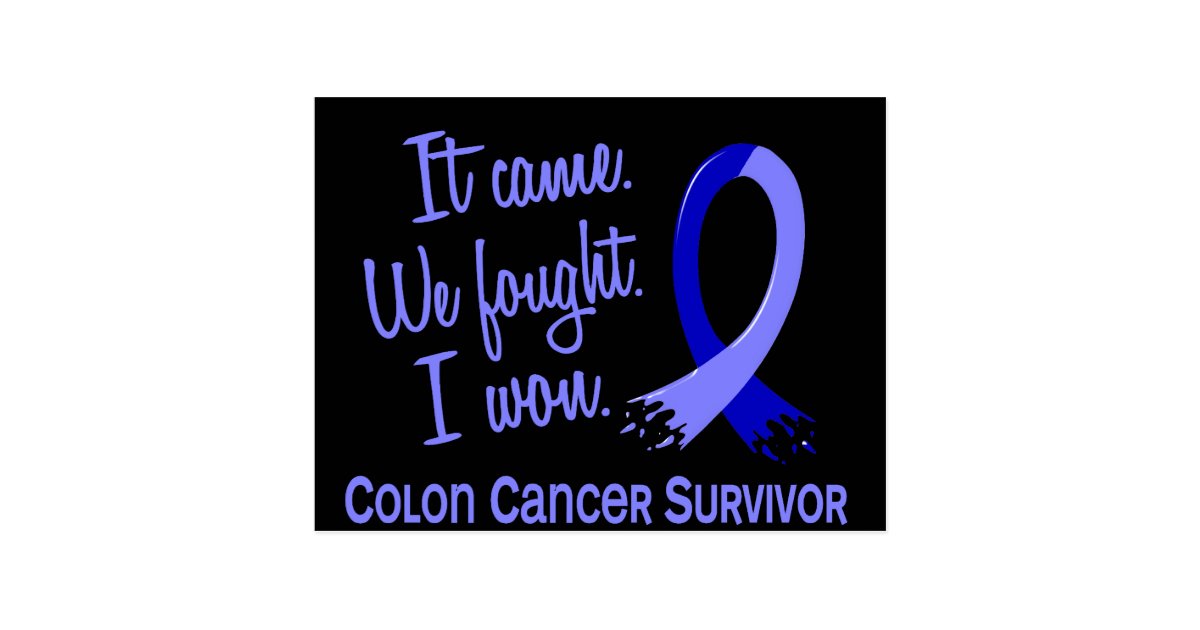Survivor 11 Colon Cancer Postcard | Zazzle.com