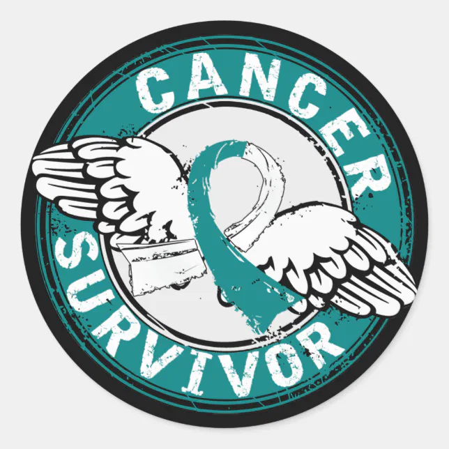 Survivor 14 Cervical Cancer Classic Round Sticker | Zazzle