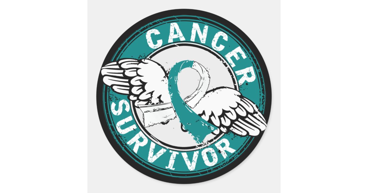 Survivor 14 Cervical Cancer Classic Round Sticker | Zazzle
