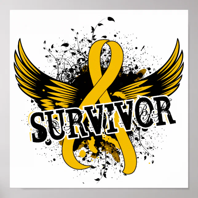 Survivor 16 Childhood Cancer Poster | Zazzle