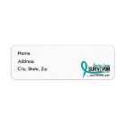 Survivor 8 Ovarian Cancer Label | Zazzle