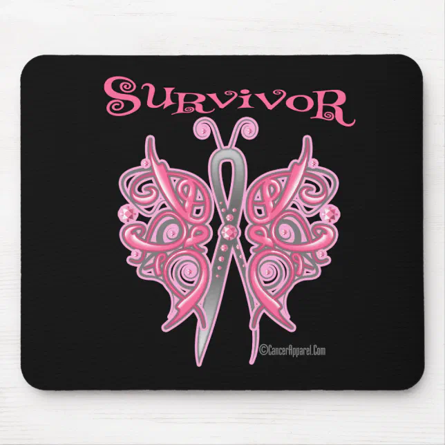 Survivor Celtic Butterfly - Breast Cancer Mouse Pad | Zazzle