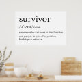 Survivor Dictionary Definition Poster | Zazzle