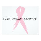 Breast Cancer Survivor Party/Fundraiser Invite | Zazzle.com