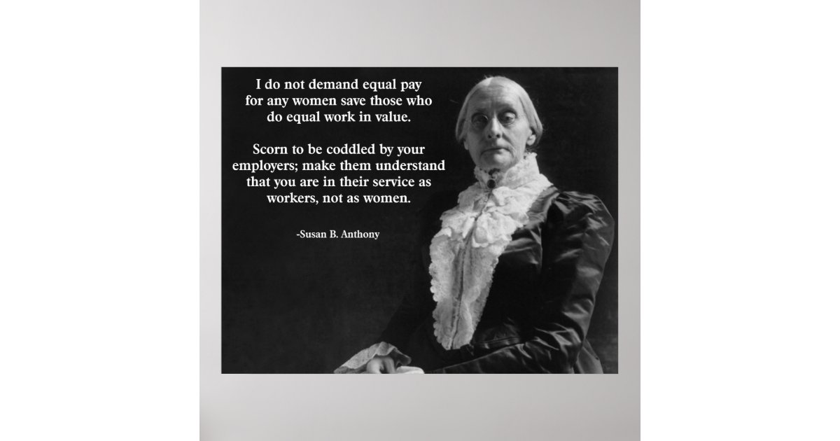Susan B. Anthony Poster | Zazzle