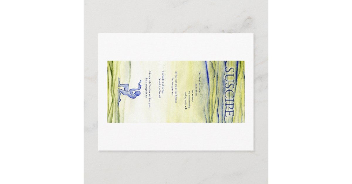 Suscipe (Prayer of St. Ignatius) Postcard | Zazzle