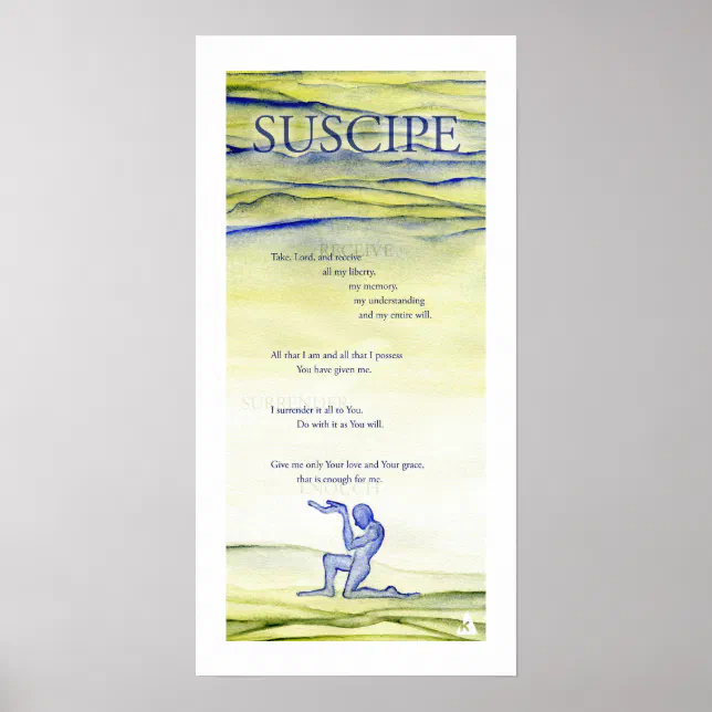 Suscipe (Prayer of St. Ignatius) Poster | Zazzle