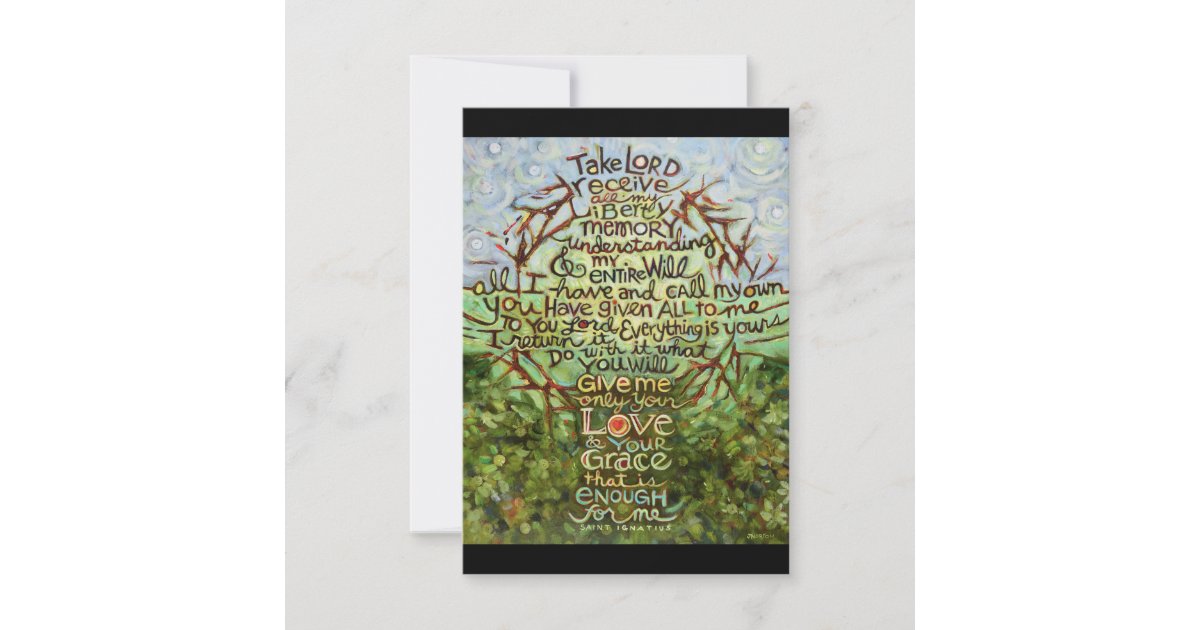 Suscipe Prayer of St. Ignatius, Take Lord, Receive | Zazzle