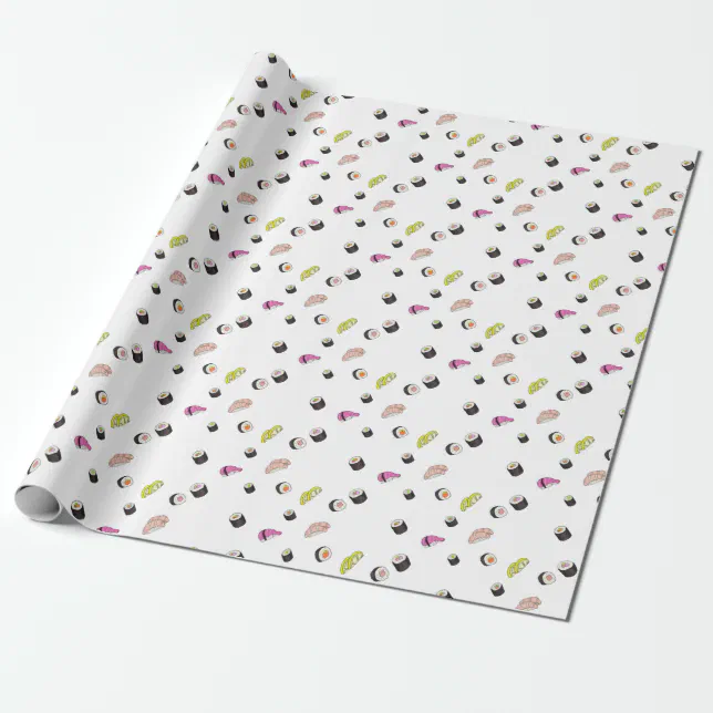 Sushi and Sashimi Wrapping Paper | Zazzle