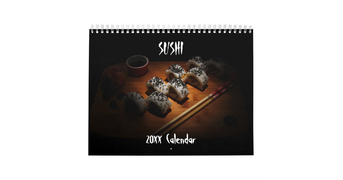 Sushi Calendar | Zazzle