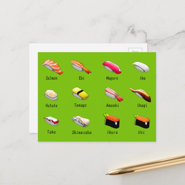 sushi roll chart