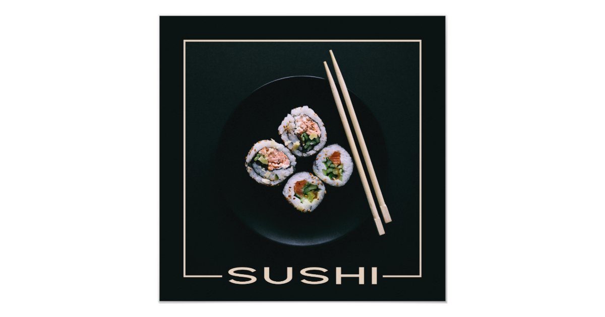 Sushi custom invitations | Zazzle.com