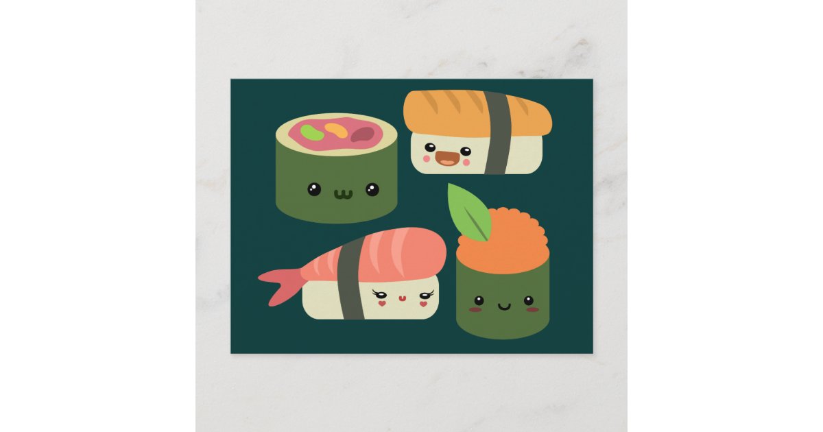 Sushi Friends Postcard | Zazzle
