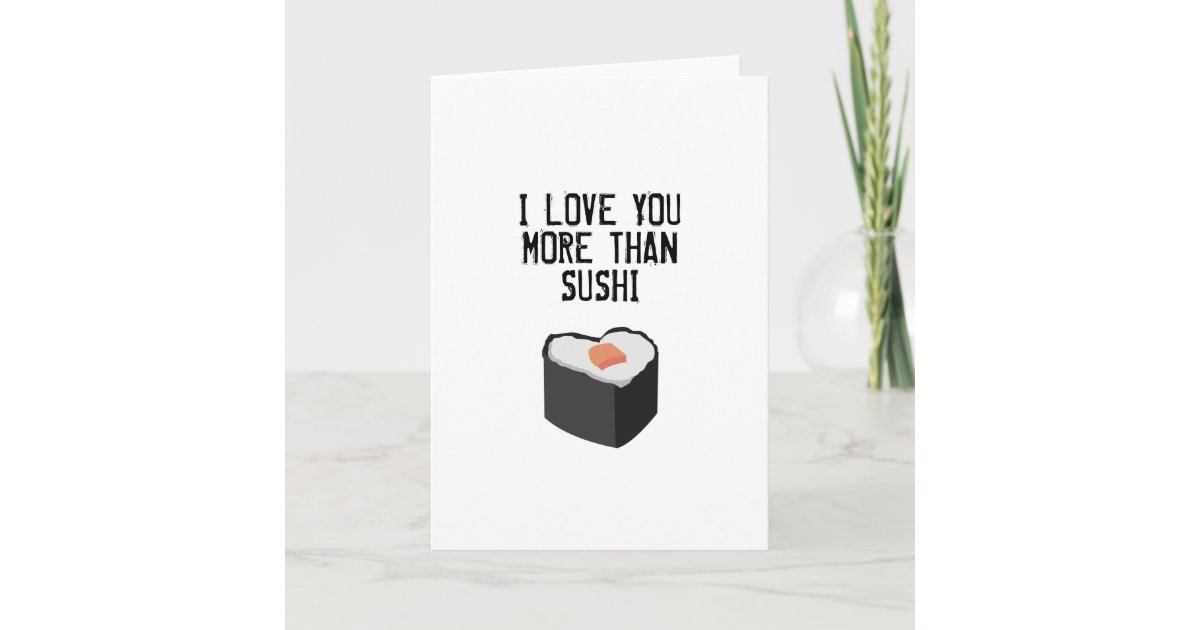 SUSHI GREETING CARD | Zazzle