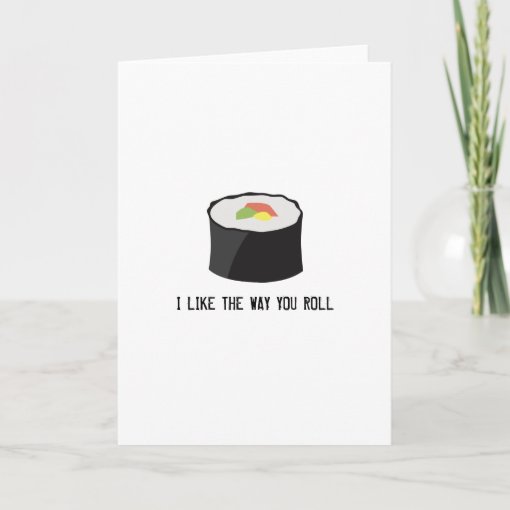 SUSHI GREETING CARD | Zazzle