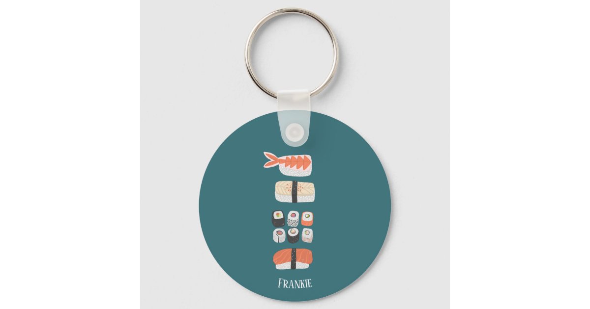 Sushi Name Keychain | Zazzle