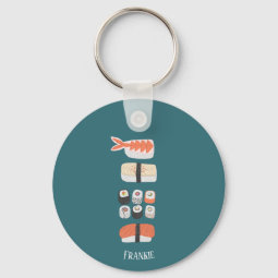 Sushi Name Keychain | Zazzle