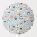 Sushi Nigiri Sashimi Maki Roll Pattern Balloon | Zazzle