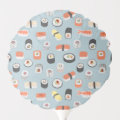 Sushi Nigiri Sashimi Maki Roll Pattern Balloon | Zazzle