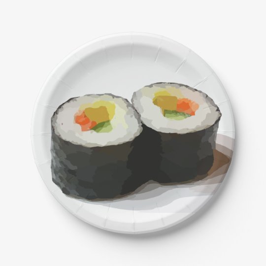 Sushi Paper Plates | Zazzle.com