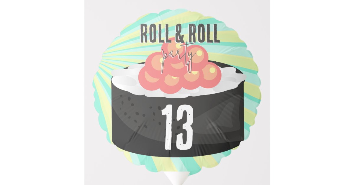 Sushi party balloon | Zazzle