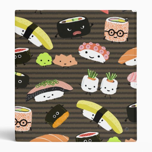 Sushi Party - Sushi Rolls, Sashimi, Wasabi, Ginger Binder | Zazzle
