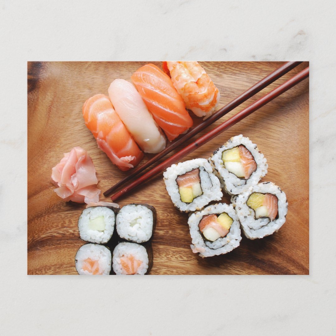 Sushi Postcard | Zazzle