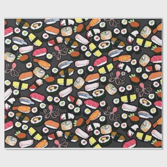 Sushi Wrapping Paper | Zazzle