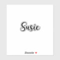 Susie Name - Handwritten Calligraphy Sticker | Zazzle