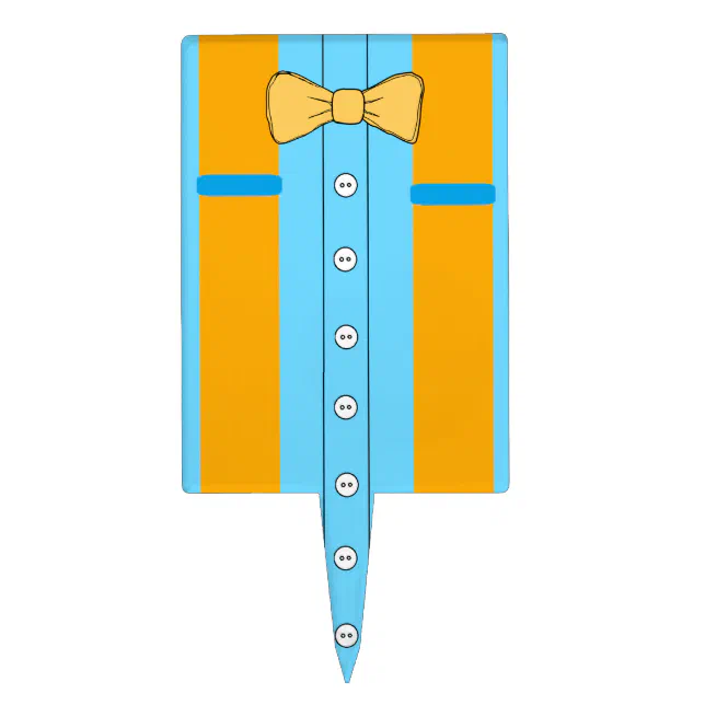 Suspenders and Bow Ties Boy's Birthday Party Cake Topper | Zazzle