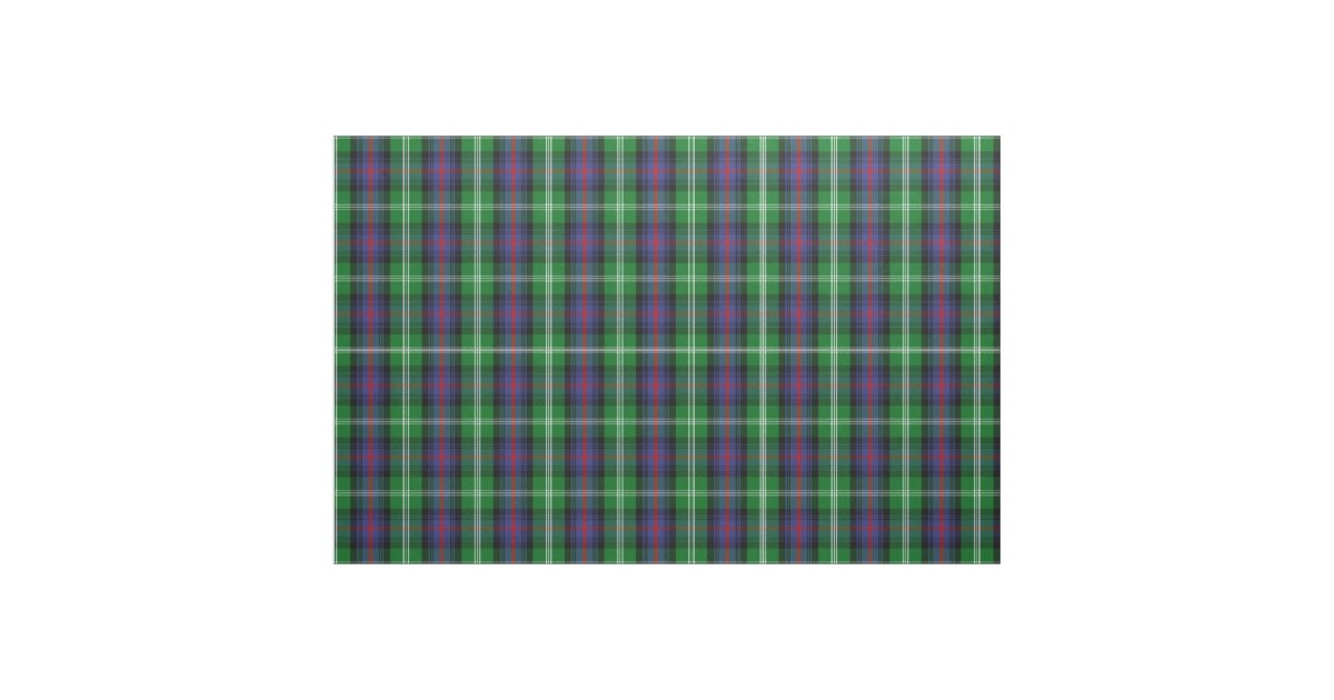 Sutherland Tartan Print Fabric | Zazzle