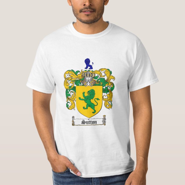 Sutton Family Crest - Sutton Coat of Arms T-Shirt | Zazzle.com