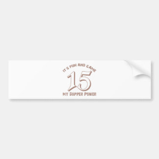 Number 15 Stickers | Zazzle