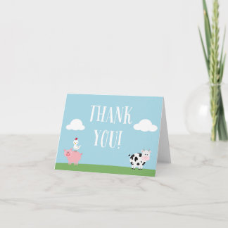 Pig Thank You Cards | Zazzle
