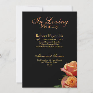 Obituary Invitations & Announcements | Zazzle