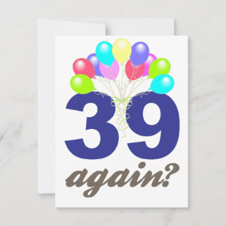 39th Birthday Invitations & Announcements | Zazzle