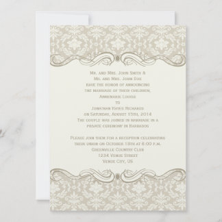 Private Ceremony Invitations & Announcements | Zazzle