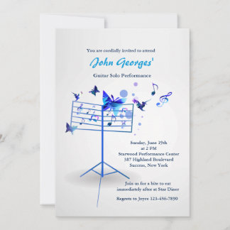 Performance Invitations & Announcements | Zazzle