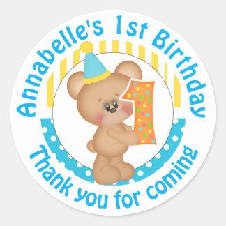 1st Birthday Stickers | Zazzle