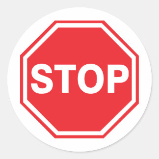 Stop Sign Stickers | Zazzle